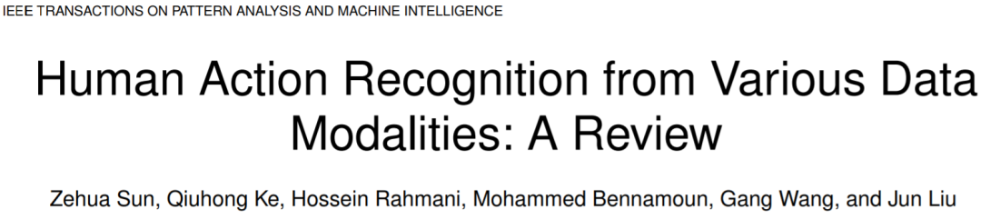 TPAMI 2022 | 不同数据模态的人类动作识别综述，涵盖500篇文章精华（1）-阿里云开发者社区