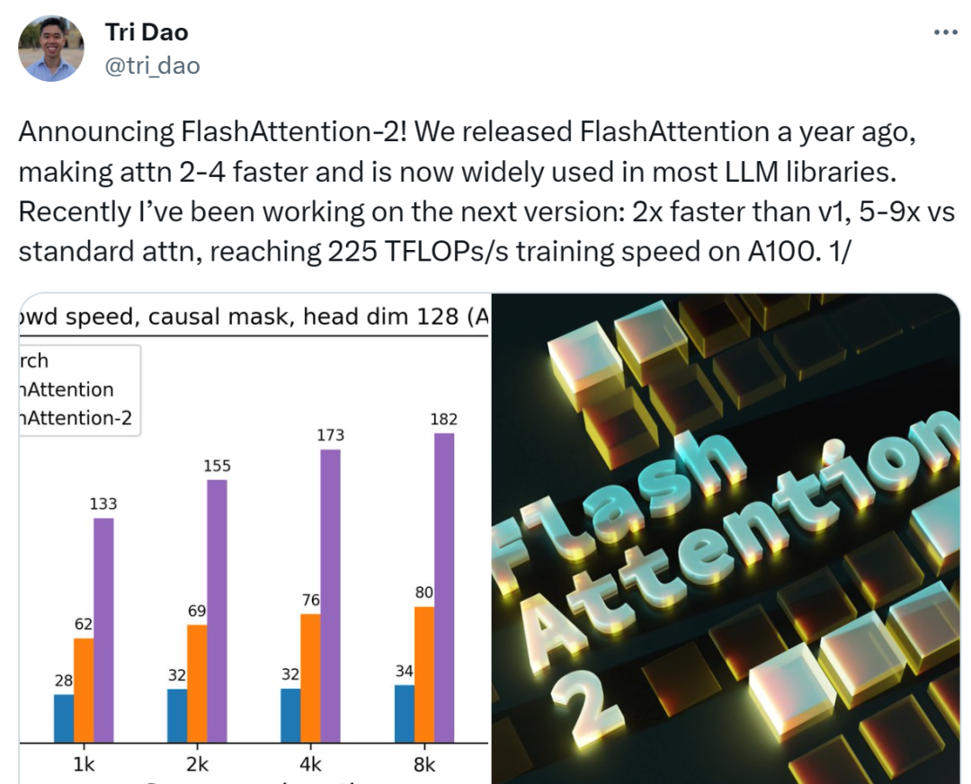 比标准Attention提速5-9倍，大模型都在用的FlashAttention v2来了-阿里云开发者社区