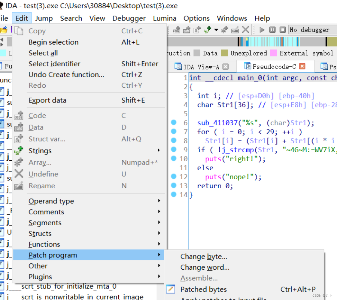 [NSSRound#3 Team]jump_by_jump_revenge[花指令]-阿里云开发者社区