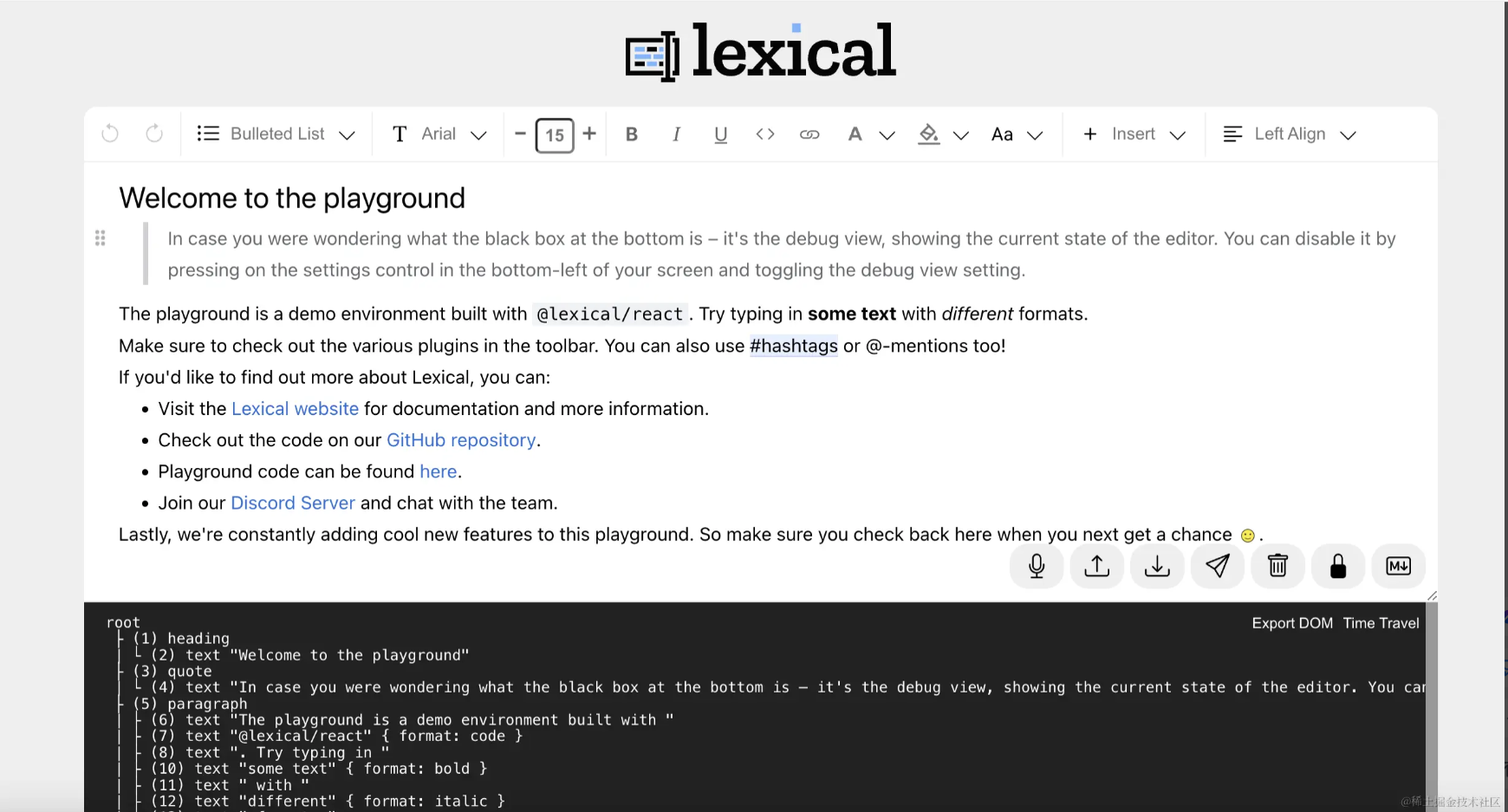 如何为React Vue原生JS项目集成Lexical富文本框架-开发者社区-阿里云