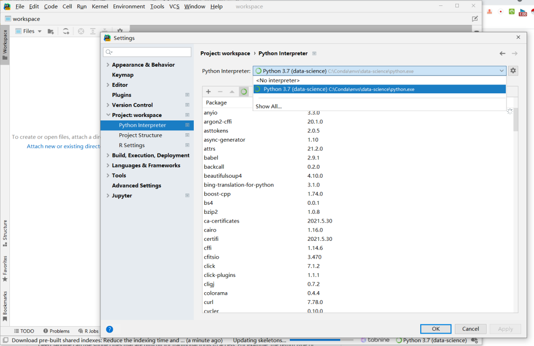 DataSpell早期版本安装配置及Jupyter R功能评测-开发者社区-阿里云