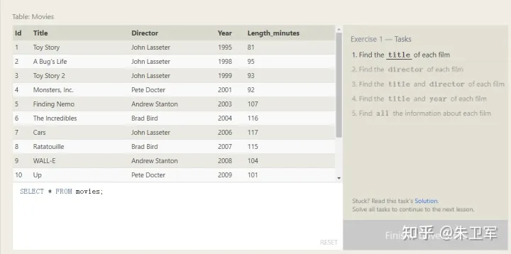 SQLBolt交互式练习平台覆盖SQL入门全场景-开发者社区-阿里云