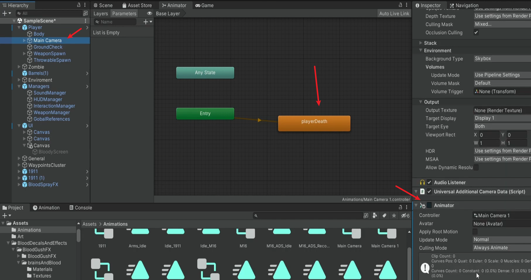 Unity实现玩家受伤时屏幕闪红与死亡动画及黑屏效果-开发者社区-阿里云