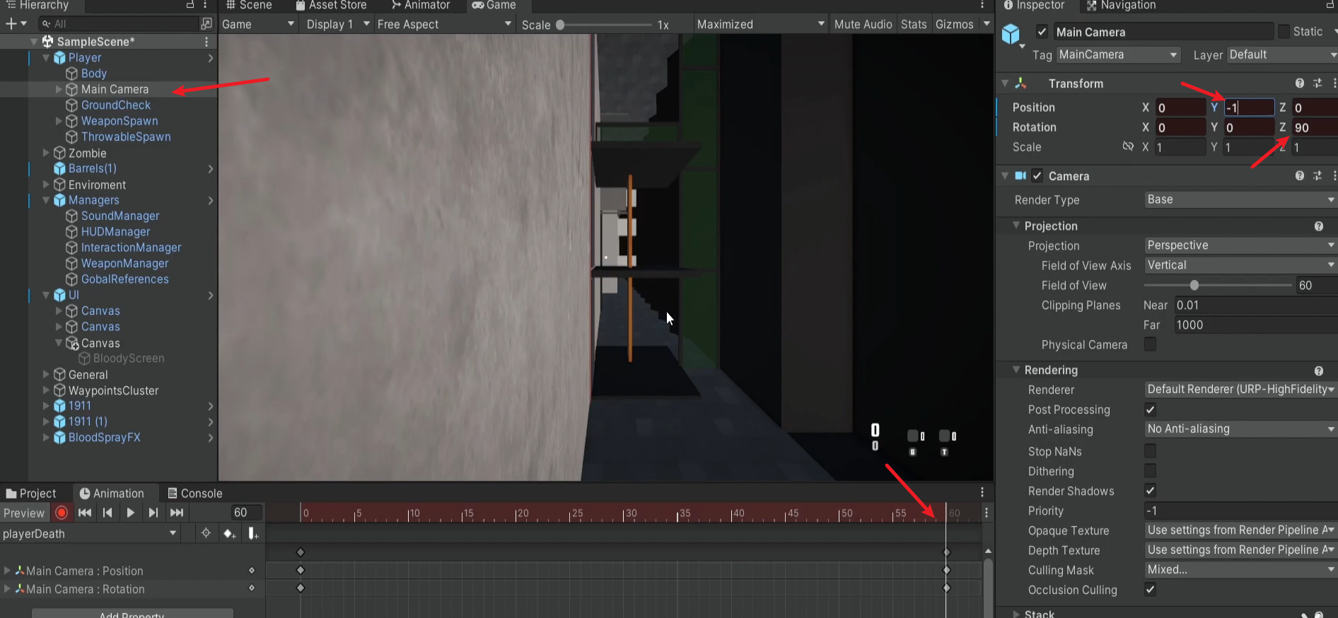 Unity实现玩家受伤时屏幕闪红与死亡动画及黑屏效果-开发者社区-阿里云