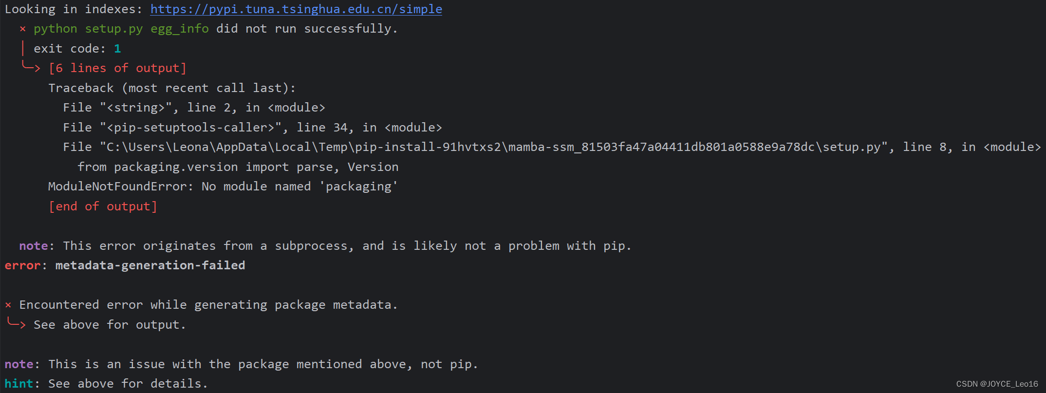 Mamba 环境安装：causal-conv1d和mamba-ssm报错解决办法-阿里云开发者社区