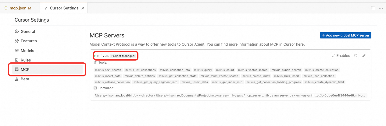 快速使用Milvus MCP Server，0代码搭建智能搜索Agent-阿里云开发者社区