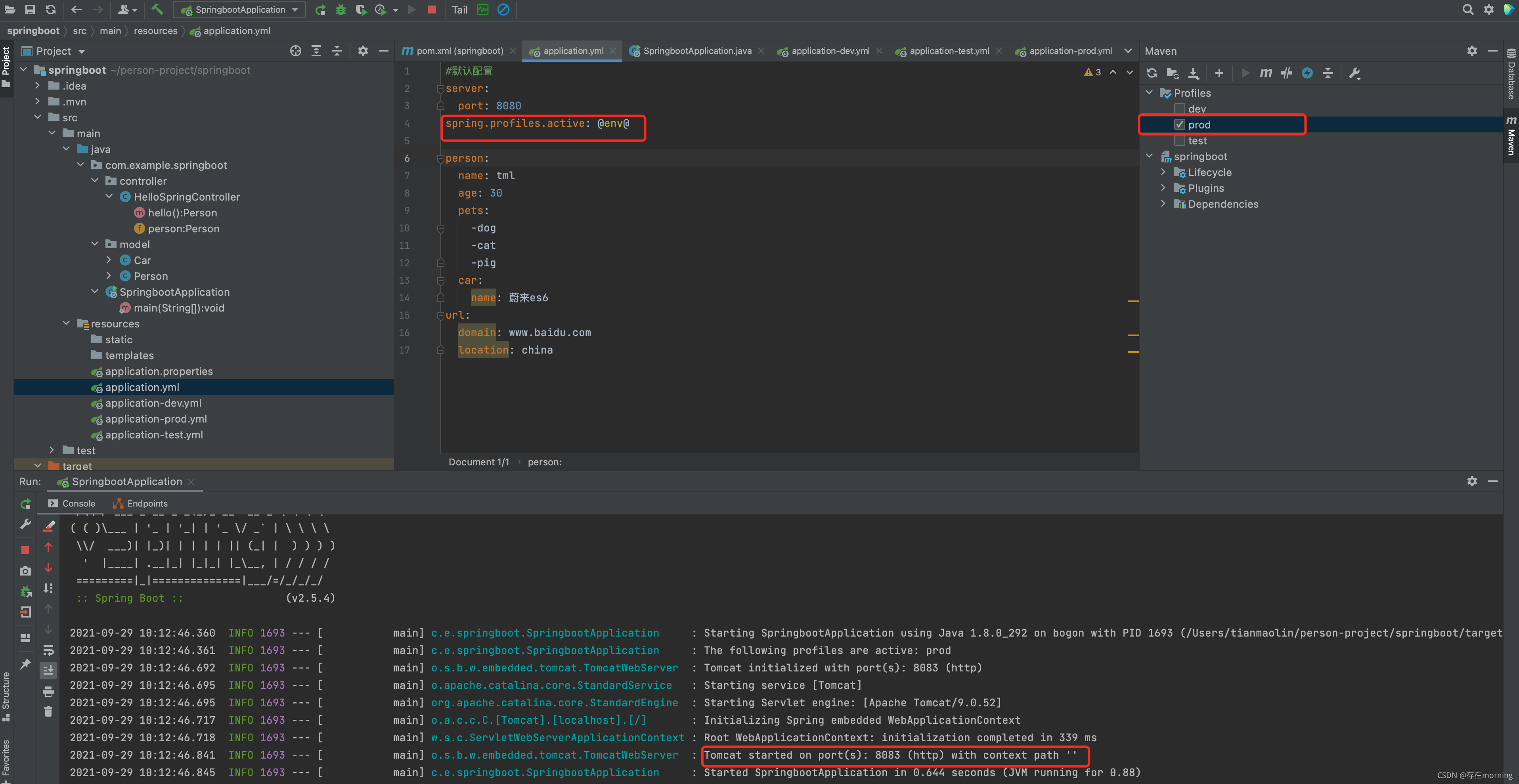 【SpringBoot学习笔记 三】Profile多环境配置及配置优先级-阿里云开发者社区