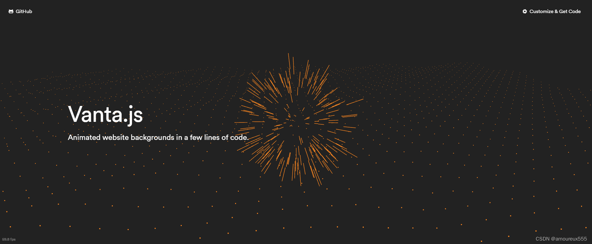 【vue】 网站动态背景 | vanta.js的使用-阿里云开发者社区