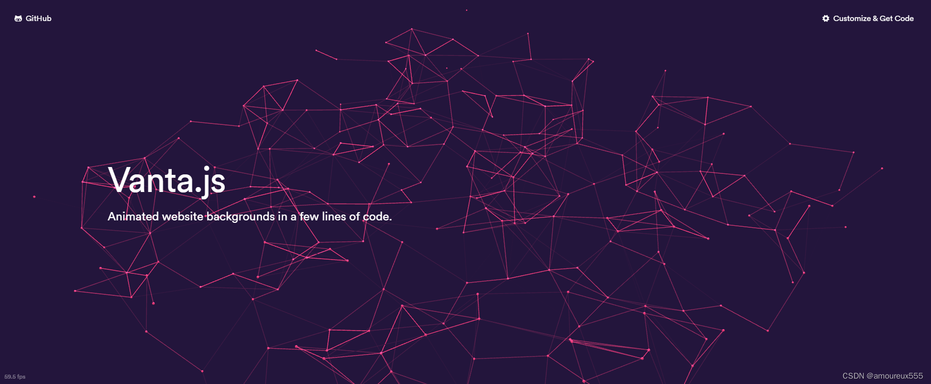【vue】 网站动态背景 | vanta.js的使用-阿里云开发者社区