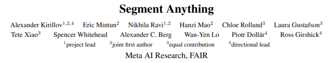 Meta发布分割大模型[Segment Anything]CV的GPT时刻来临？-阿里云开发者社区