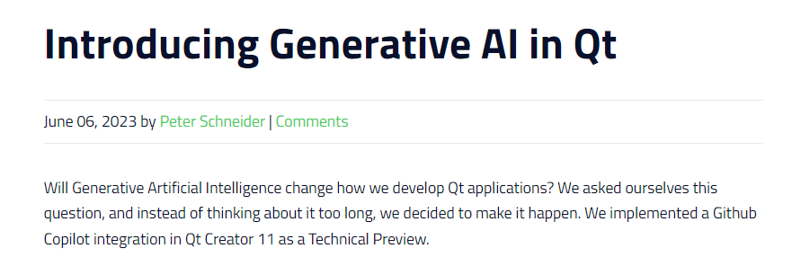 Qt 配置GitHub Copilot-阿里云开发者社区