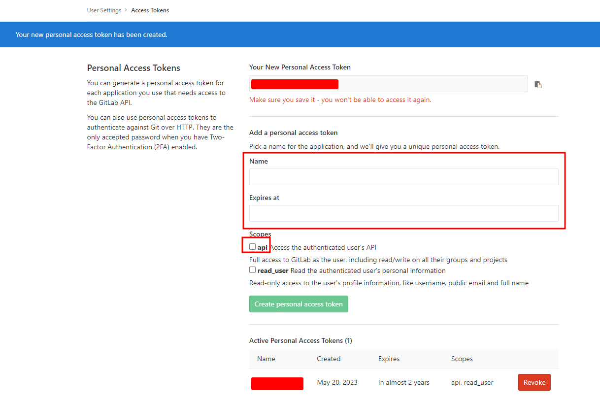 解决 `remote: You must use a personal access token with 'api' scope for Git over HTTP.`-阿里云开发者社区