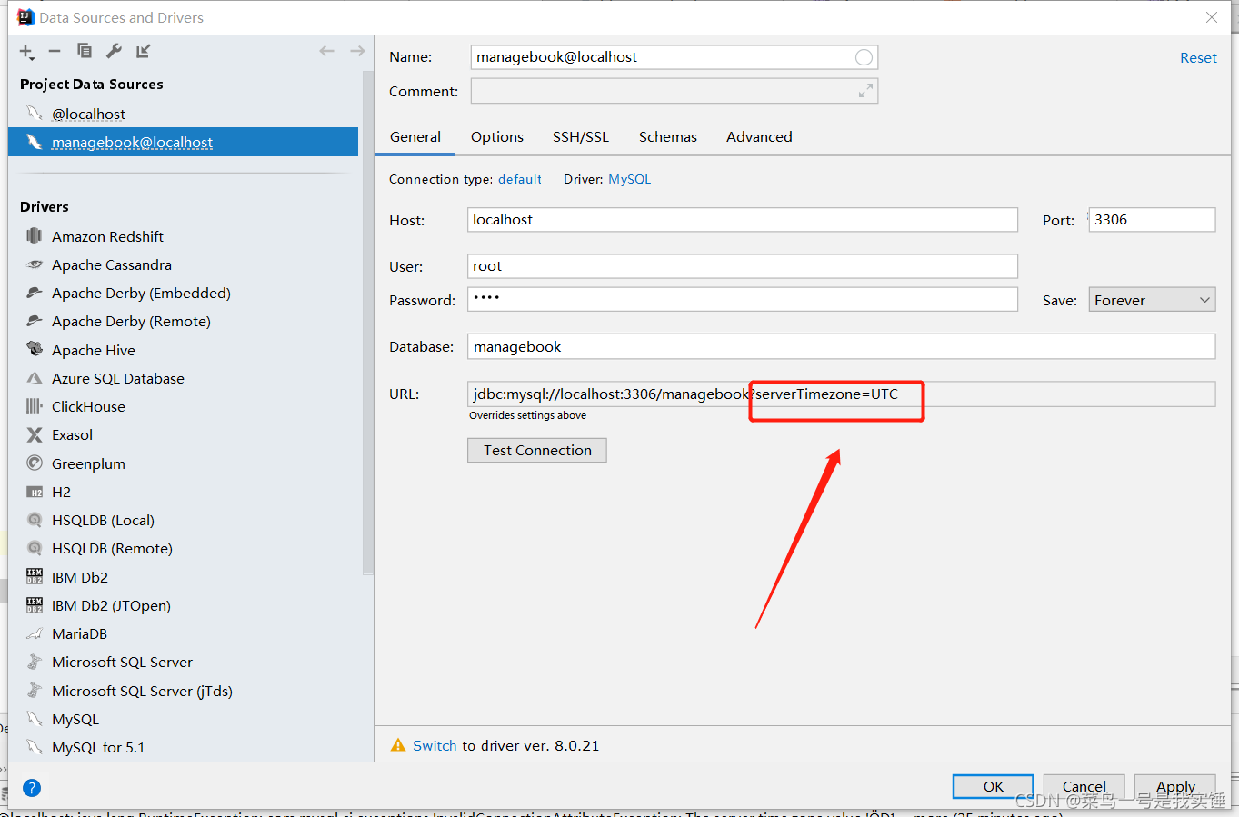 Could not create connection to database server.Attempted reconnect 3 ...