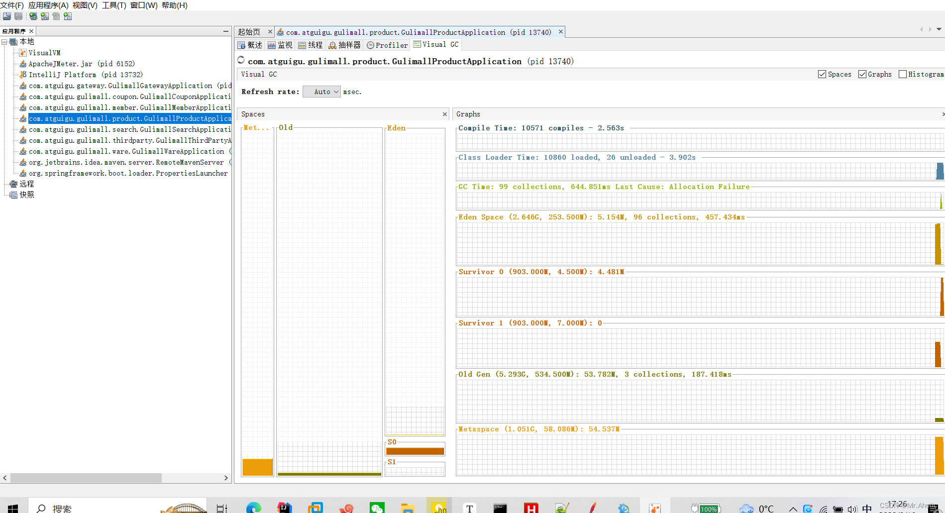 Jmeter压力测试结合jvisualvm进行JVM性能分析-开发者社区-阿里云