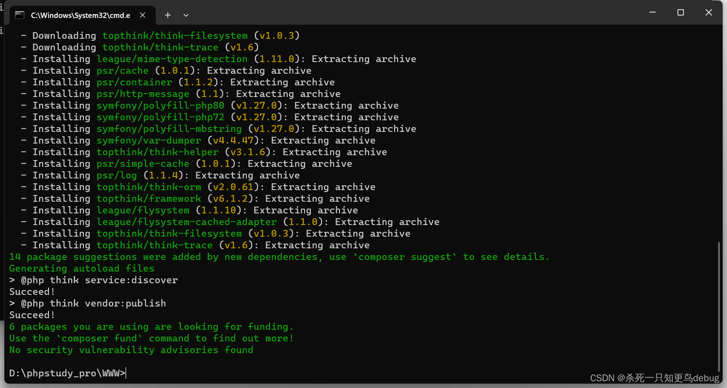 thinkPhP6.0安装教程图解--PHP框架安装-阿里云开发者社区