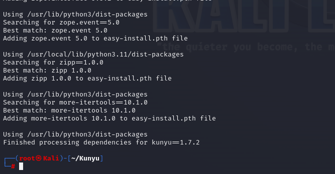 Kali部署资产收集工具Kunyu(坤舆)教程-阿里云开发者社区