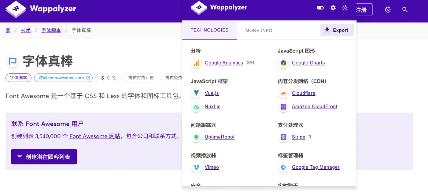 Wappalyzer-网站技术栈识别-阿里云开发者社区