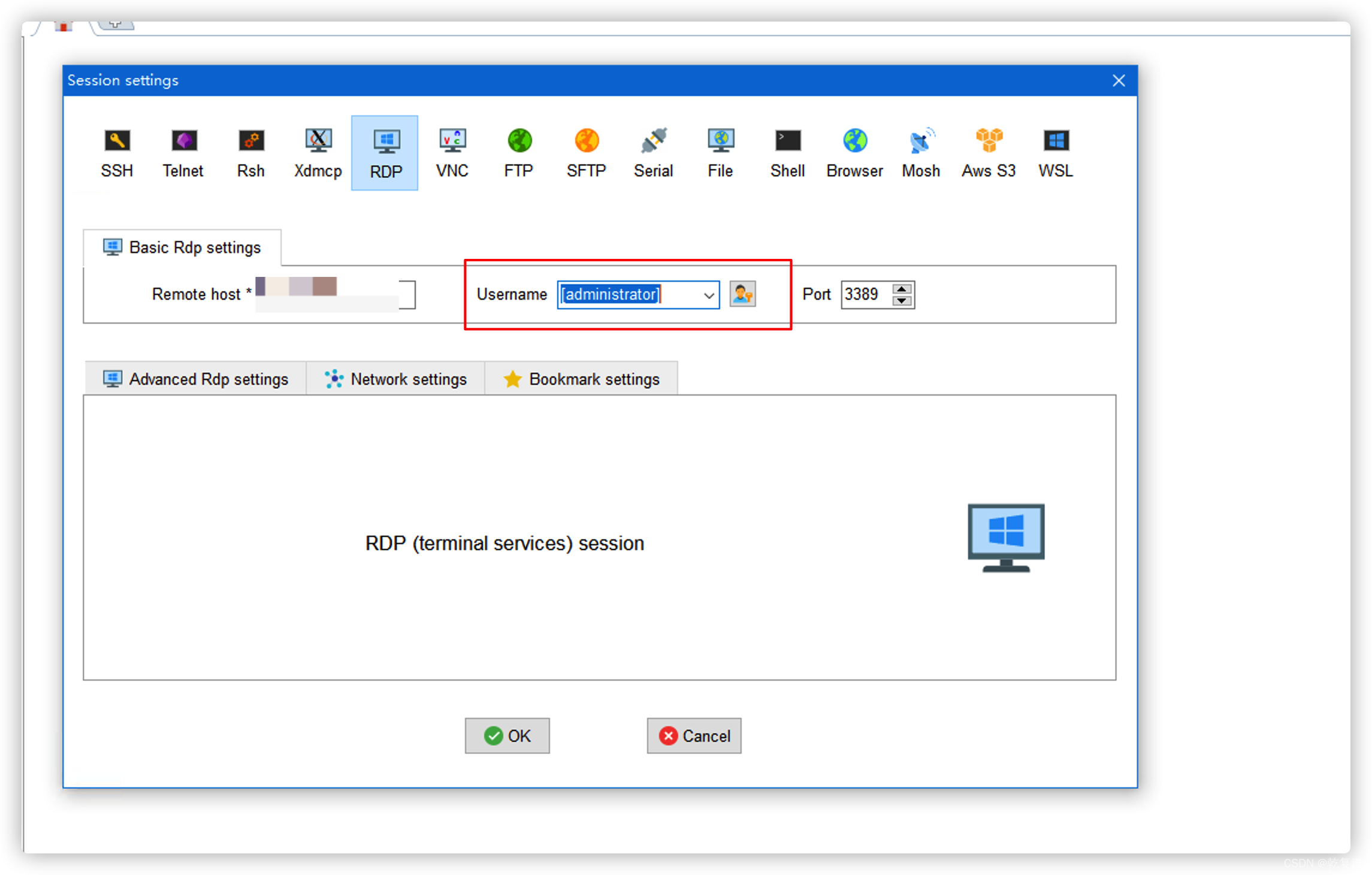 Windows使用MobaXterm创建RDP远程连接-开发者社区-阿里云