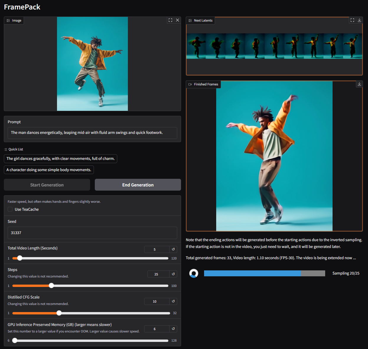 斯坦福黑科技让笔记本GPU也能玩转AI视频生成！FramePack：压缩输入帧上下文长度！仅需6GB显存即可生成高清动画-阿里云开发者社区