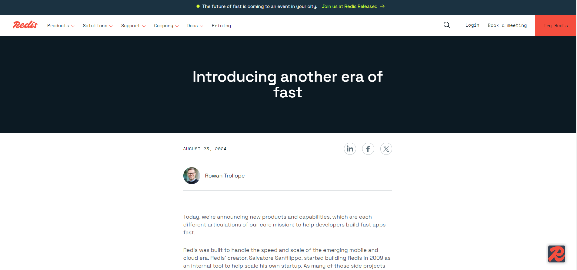 Redis 8 快来了，即将推出Redis Flex、Redis for AI，迄今为止速度最快、功能最丰富的 Redis-阿里云开发者社区