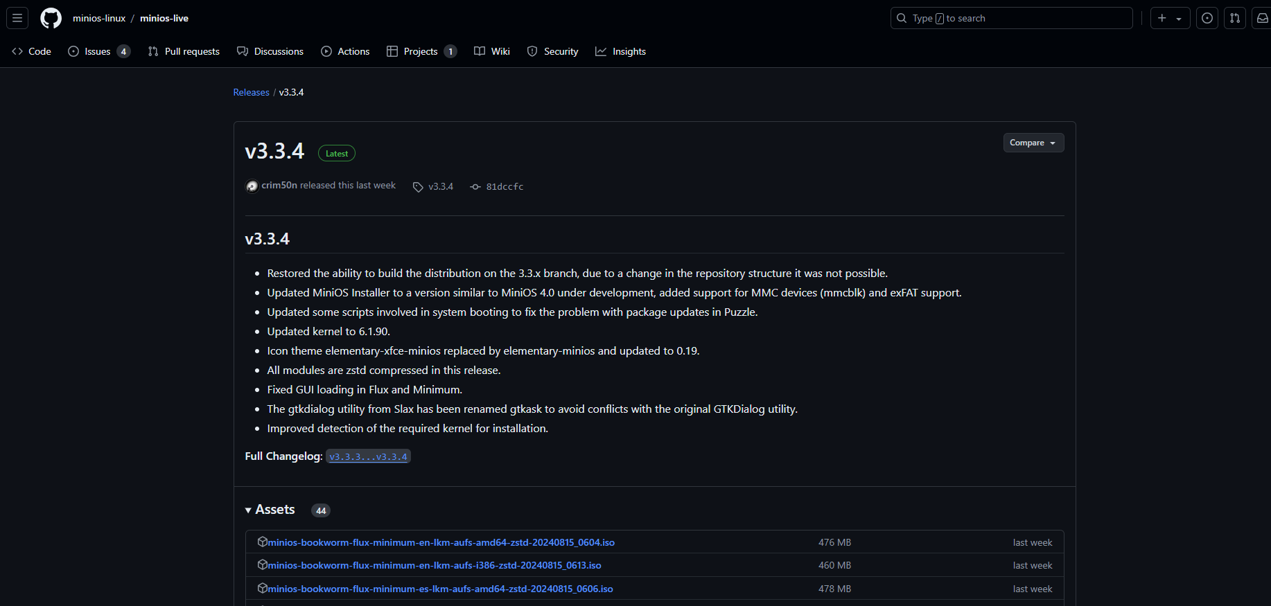 MiniOS 3.3.4新特性详解基于Debian 12更新内核安装程序ZSTD-开发者社区-阿里云