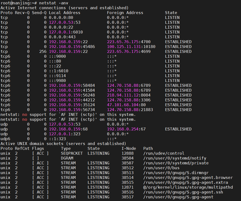 Linux 中的 Netstat 命令有什么用处？教你 8 个 Netstat 命令，玩转网络连接！-阿里云开发者社区